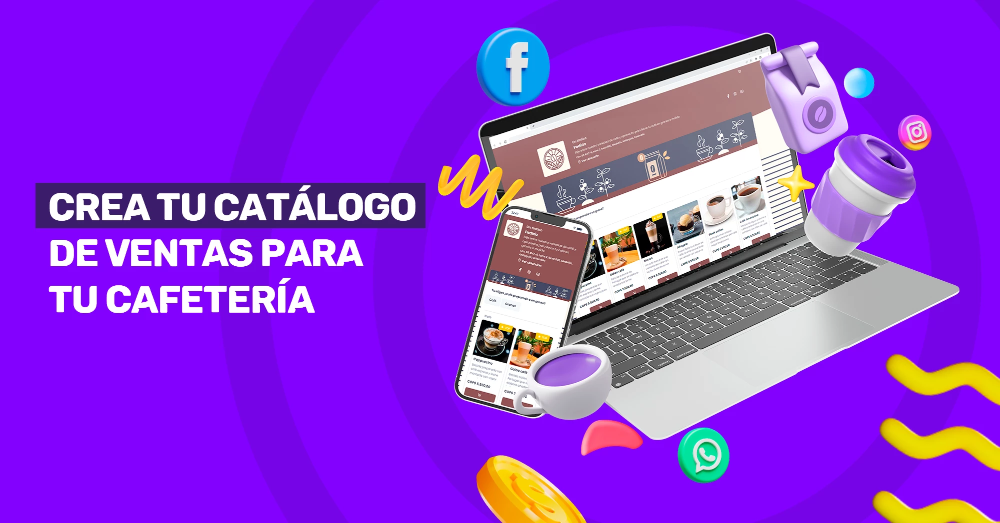 Catálogo para Cafeterías | Whataform